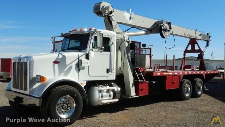 National Series 500E2 / 571E2 Boom Truck on 2014 Peterbilt 365 For Sale (Auction) Crane Trucks ...