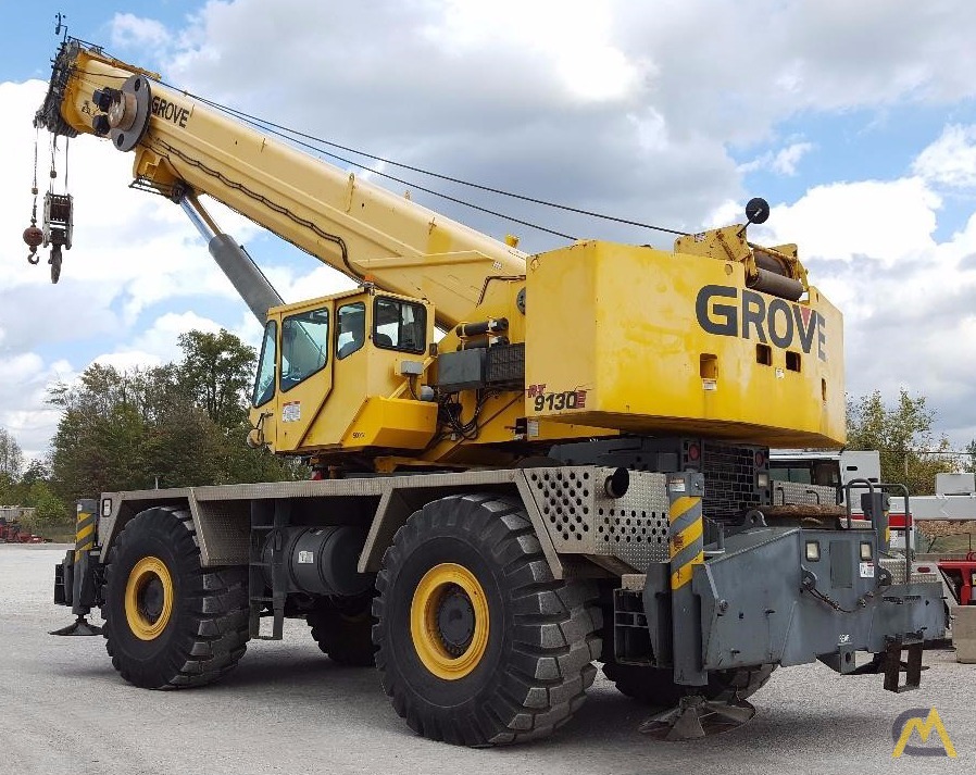 130t Grove RT9130E Rough Terrain Crane For Sale Hoists & Material ...