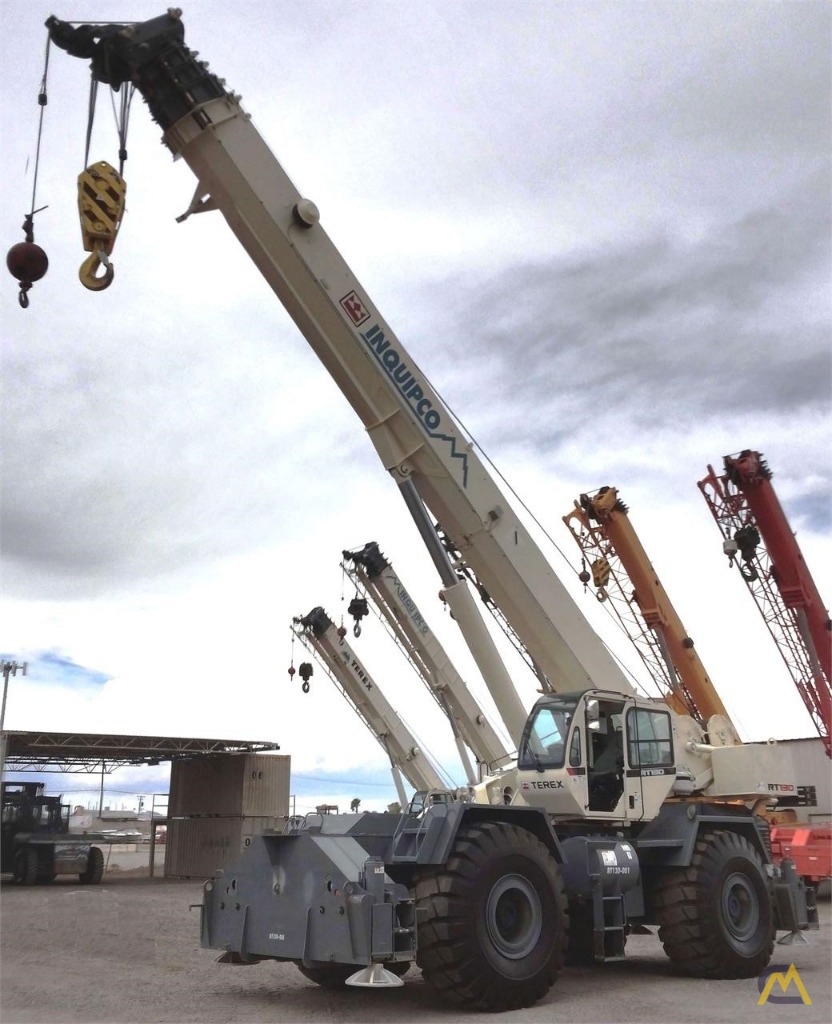 Terex RT 130 130-ton Rough Terrain Crane For Sale or Rent Hoists ...