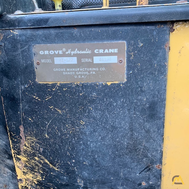 1979 Grove RT522 22-Ton Rough Terrain Crane; CranesList ID: 385 For ...