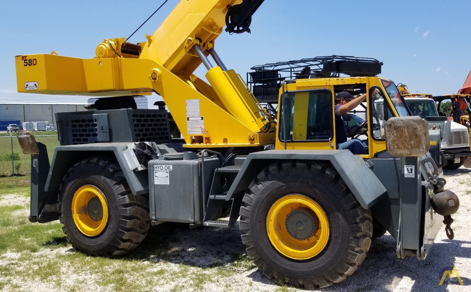 1993 Grove RT58D 20-Ton Down Cab Rough Terrain Crane For Sale Hoists ...