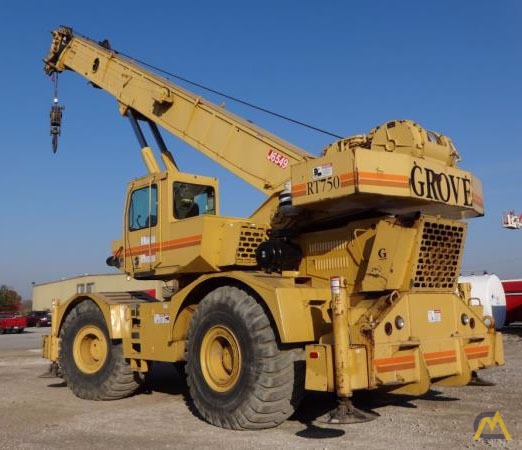 1998 GROVE RT750 For Sale Grove Rough Terrain Cranes Hoists & Material ...