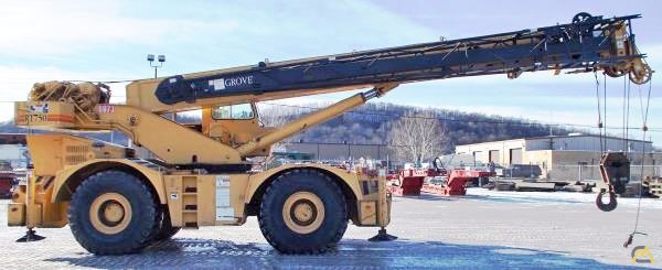 1999 GROVE RT750 For Sale Grove Rough Terrain Cranes Hoists & Material ...