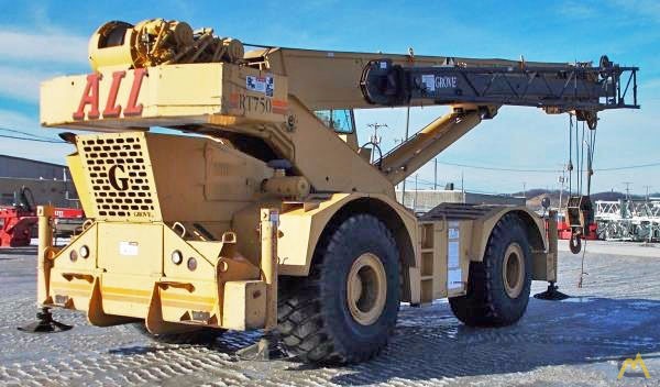 1999 GROVE RT750 For Sale Grove Rough Terrain Cranes Hoists & Material ...