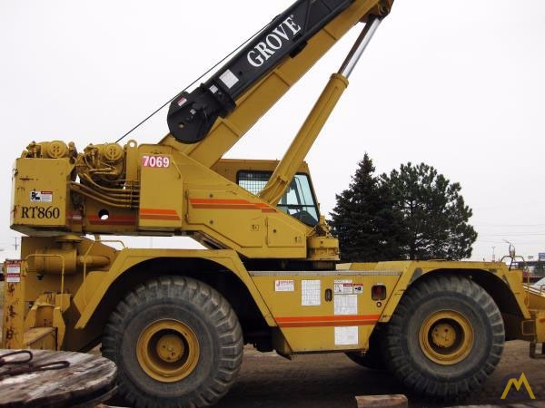 1999 GROVE RT860B For Sale Grove Rough Terrain Cranes Hoists & Material ...