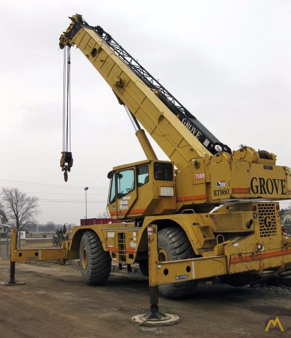 1999 GROVE RT860B For Sale Grove Rough Terrain Cranes Hoists & Material ...