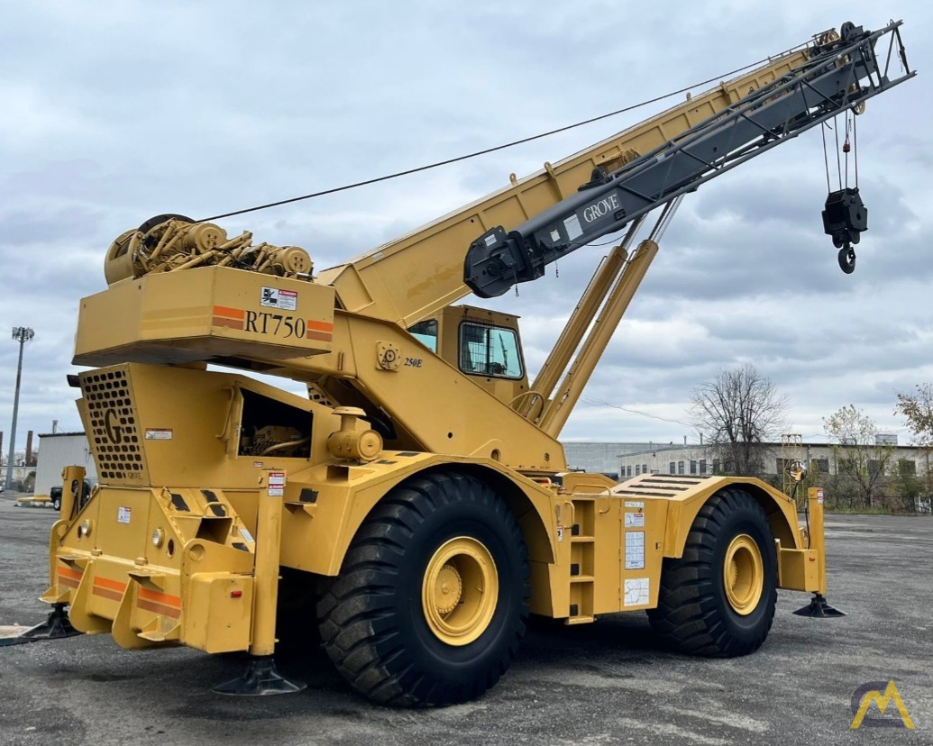 2000 Grove RT750 Rough Terrain Crane For Sale Hoists & Material ...