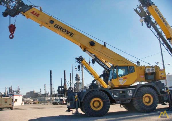 2001 GROVE RT875 For Sale Grove Rough Terrain Cranes Hoists & Material ...