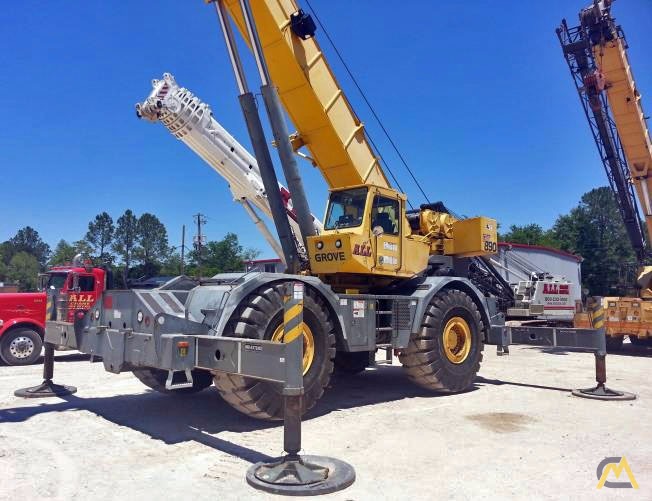 Grove RT890 90-ton Rough Terrain Crane For Sale Hoists & Material ...