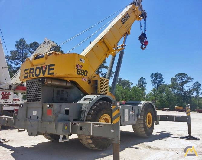 Grove RT890 90-ton Rough Terrain Crane For Sale Hoists & Material ...