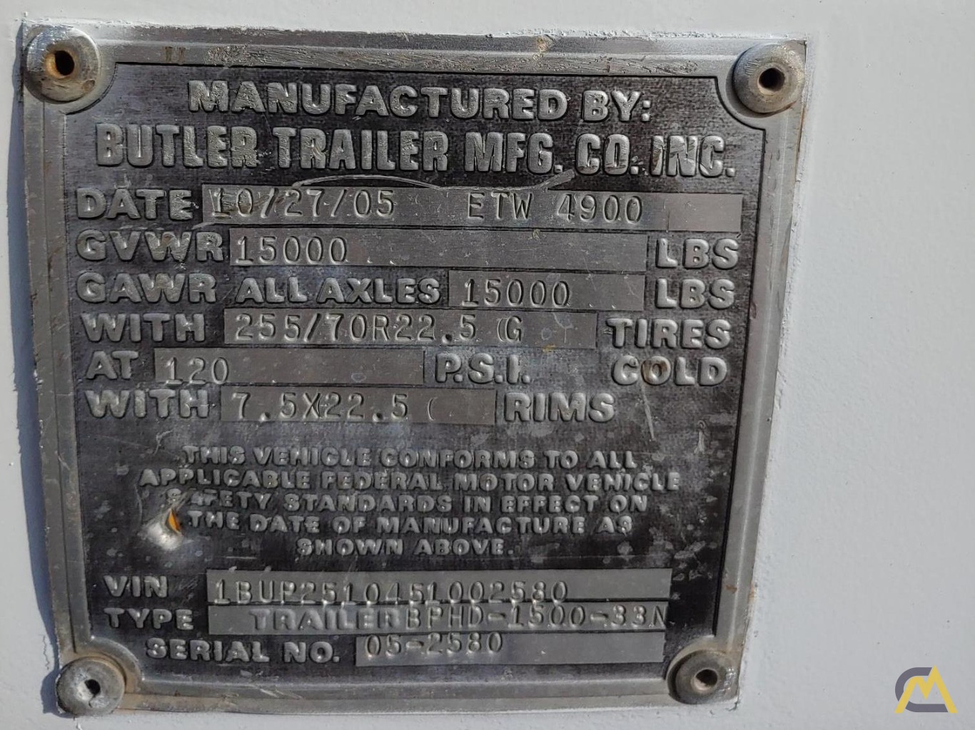 2005 Butler BPHD-1500 SA EB Extendable Pole Trailer For Sale Utility ...