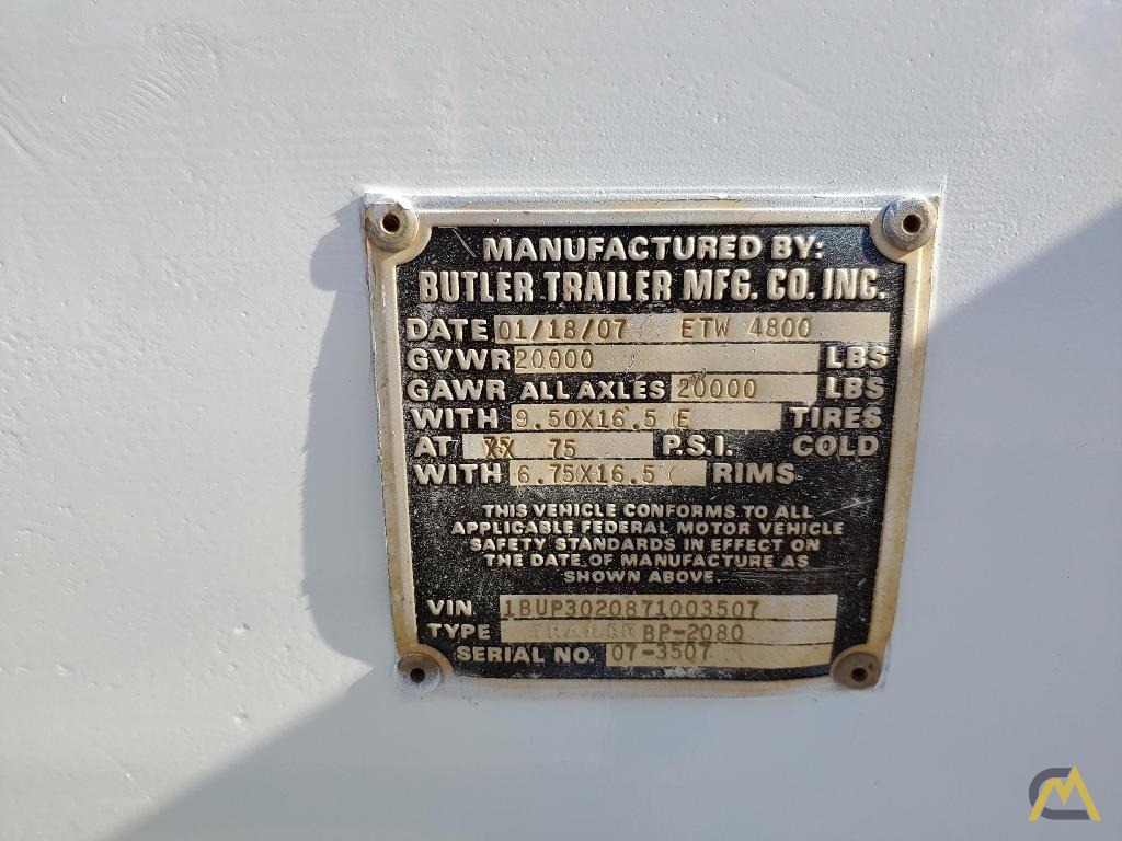 2007 Butler BP2080 TA EB Extendable Pole Trailer For Sale Utility ...