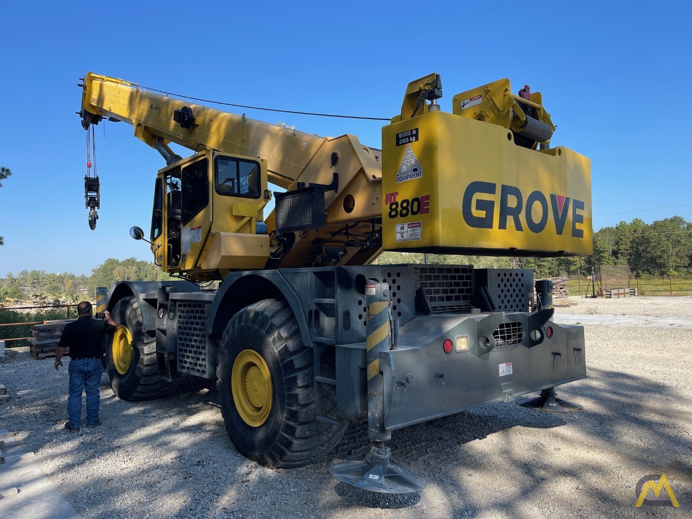 Grove RT880E Rough Terrain Crane For Sale Hoists & Material Handlers ...