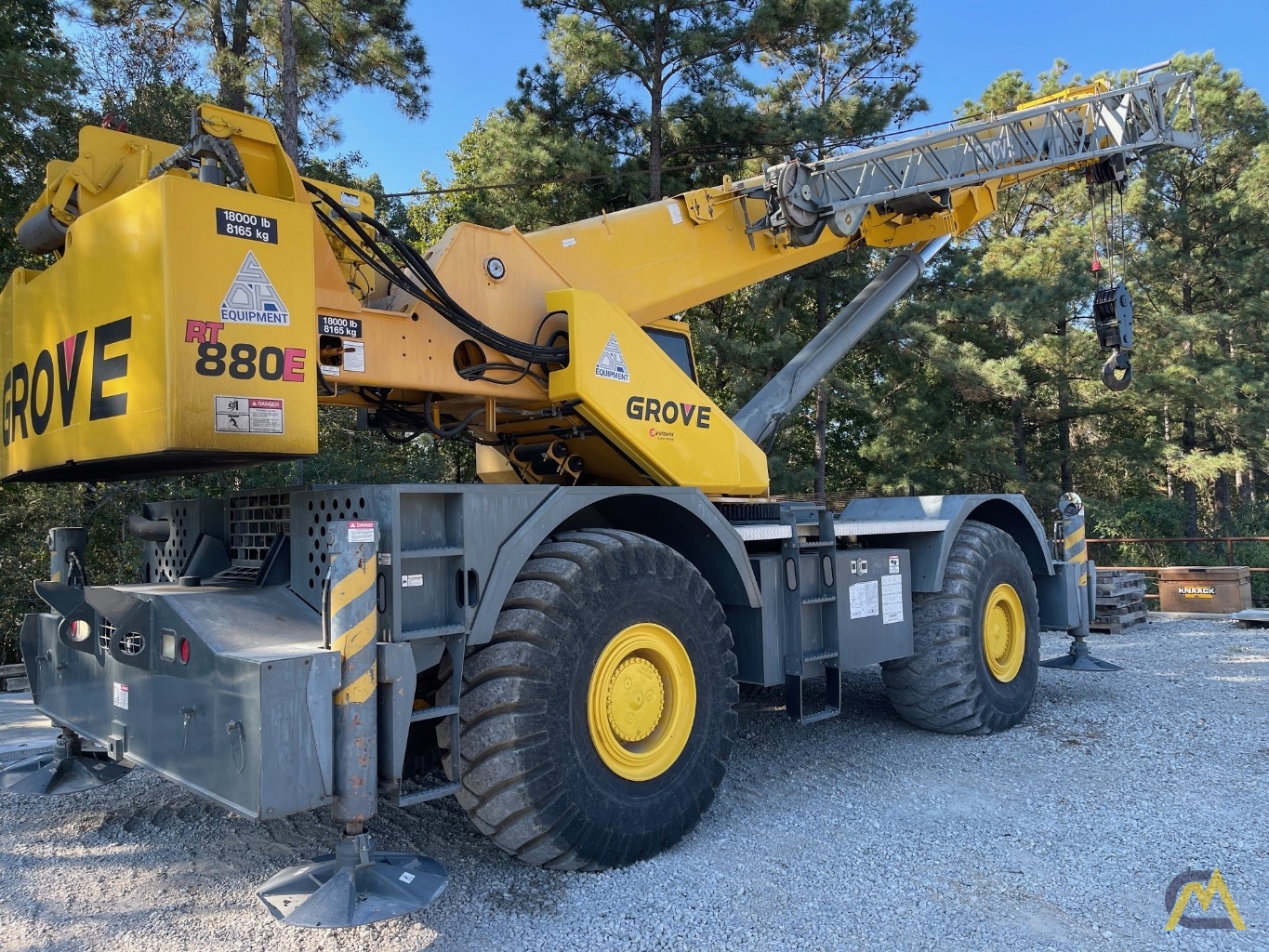 Grove RT880E Rough Terrain Crane For Sale Hoists & Material Handlers ...