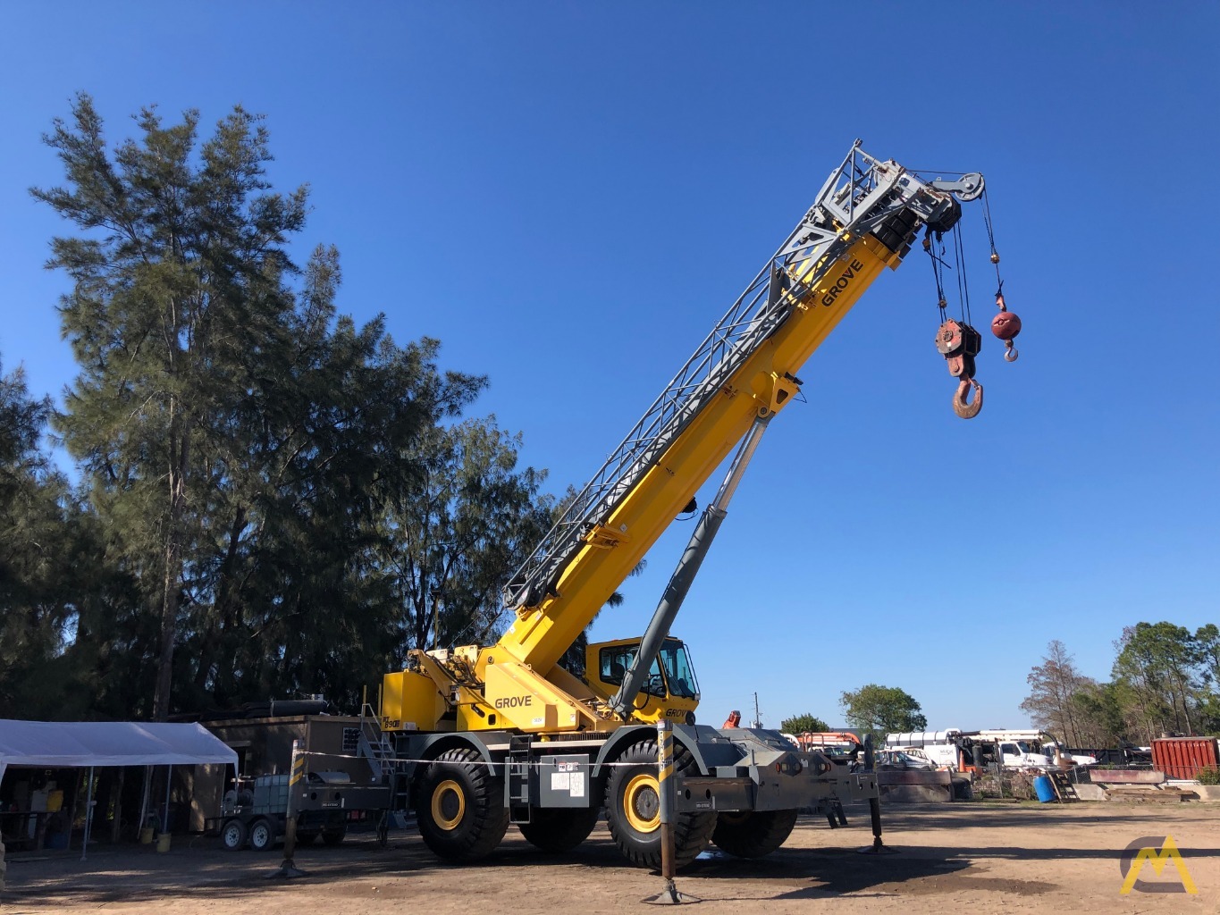 2007 Grove RT890E 90-Ton Rough Terrain Crane For Sale or Rent Hoists ...