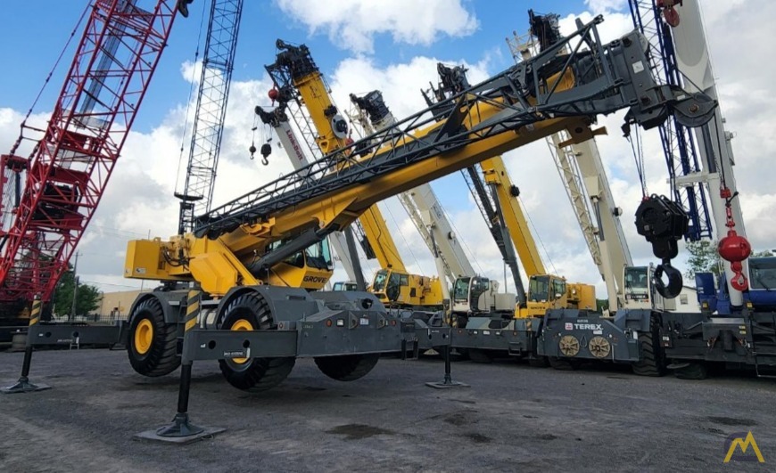 2008 Grove RT700E 60-Ton Rough Terrain Crane For Sale Hoists & Material ...