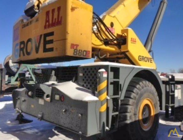 2008 GROVE RT880E For Sale Grove Rough Terrain Cranes Hoists & Material ...