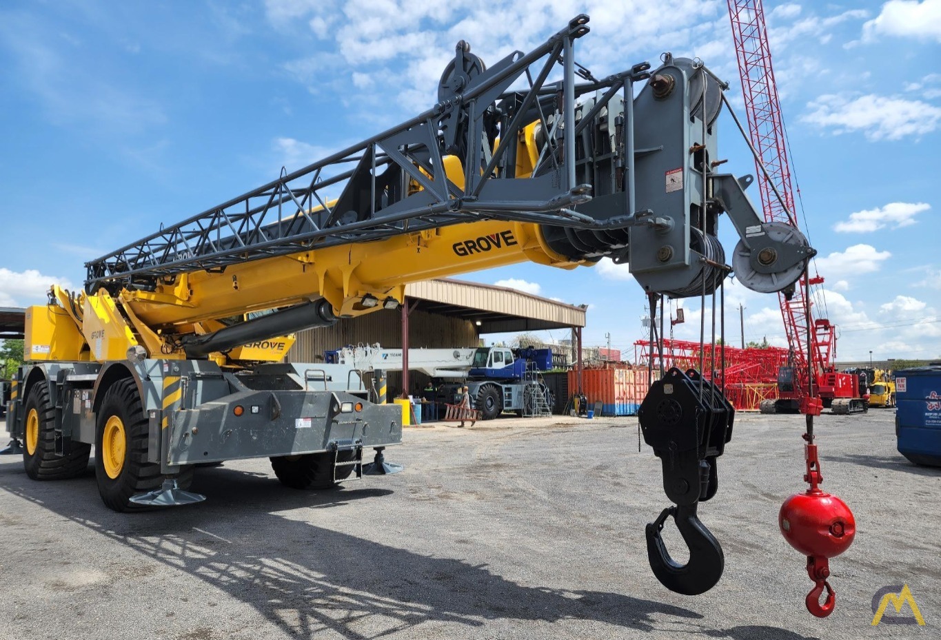 2008 Grove RT890E 90-Ton Rough Terrain Crane For Sale Hoists & Material ...