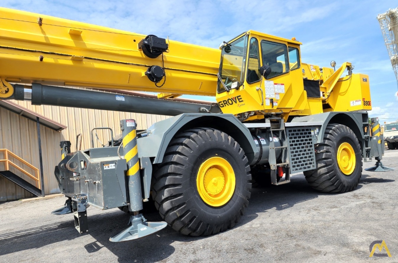 2008 Grove RT890E 90-Ton Rough Terrain Crane For Sale Hoists & Material ...
