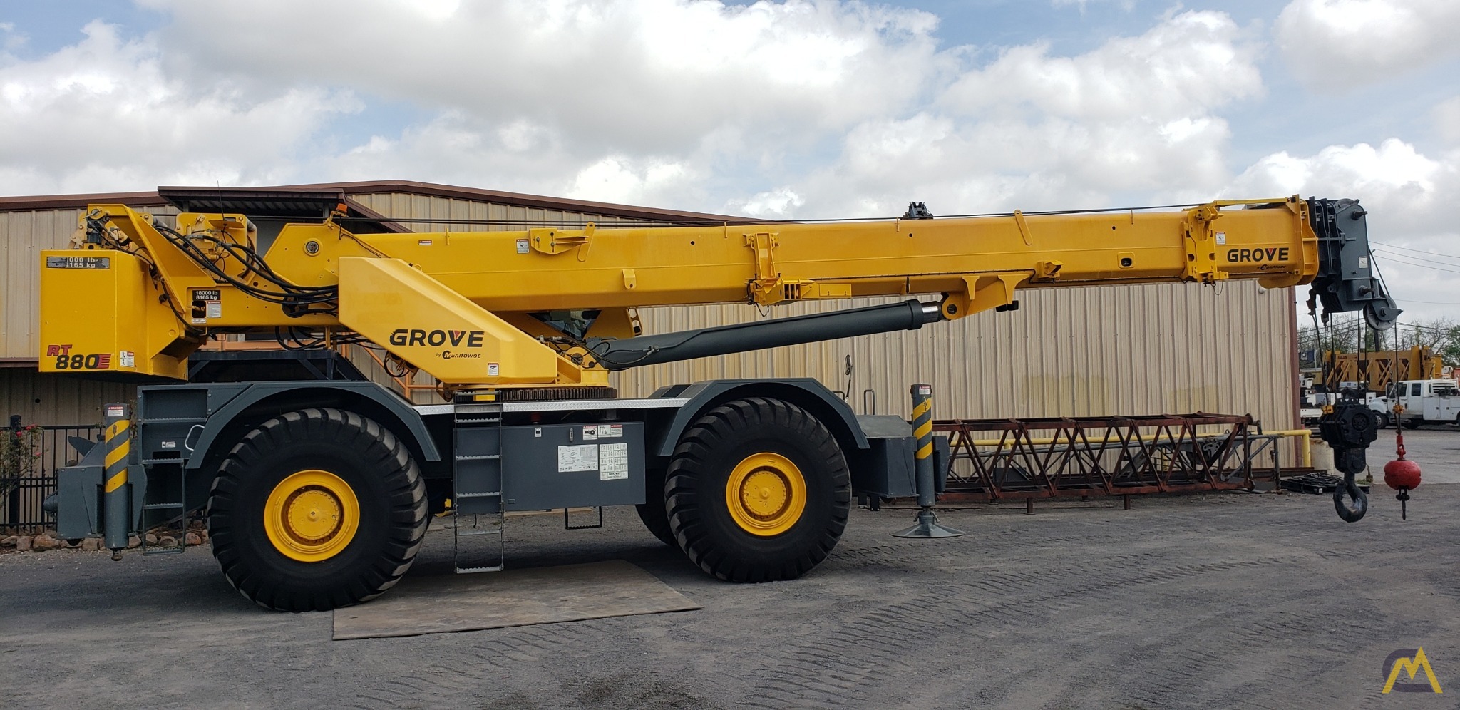 2011 Grove RT880E 80-Ton Rough Terrain Crane For Sale Hoists & Material ...