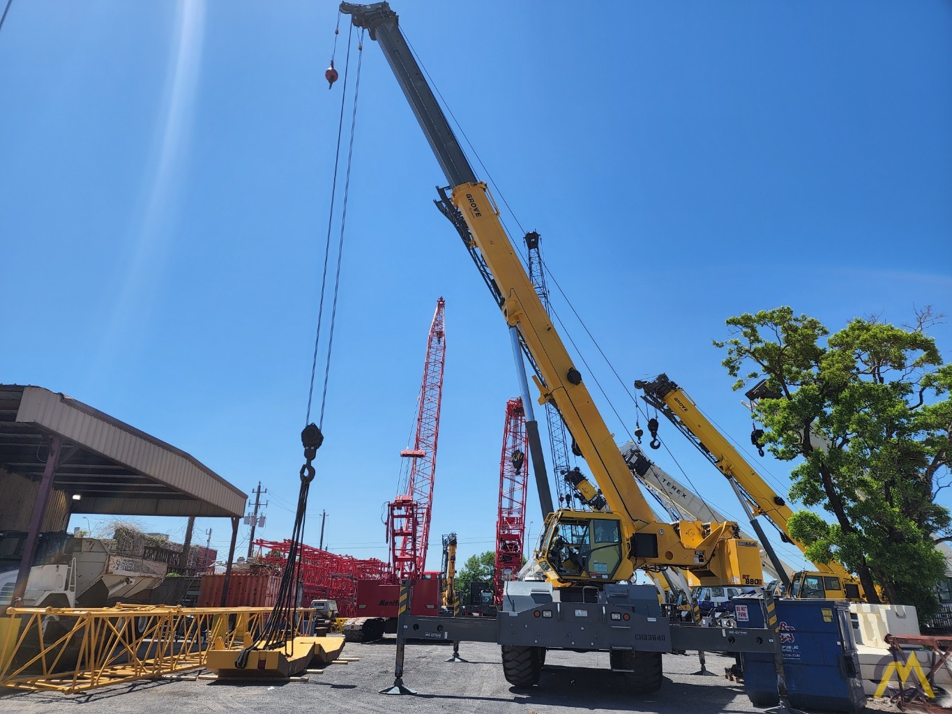 2011 Grove RT880E 80-Ton Rough Terrain Crane For Sale Hoists & Material ...