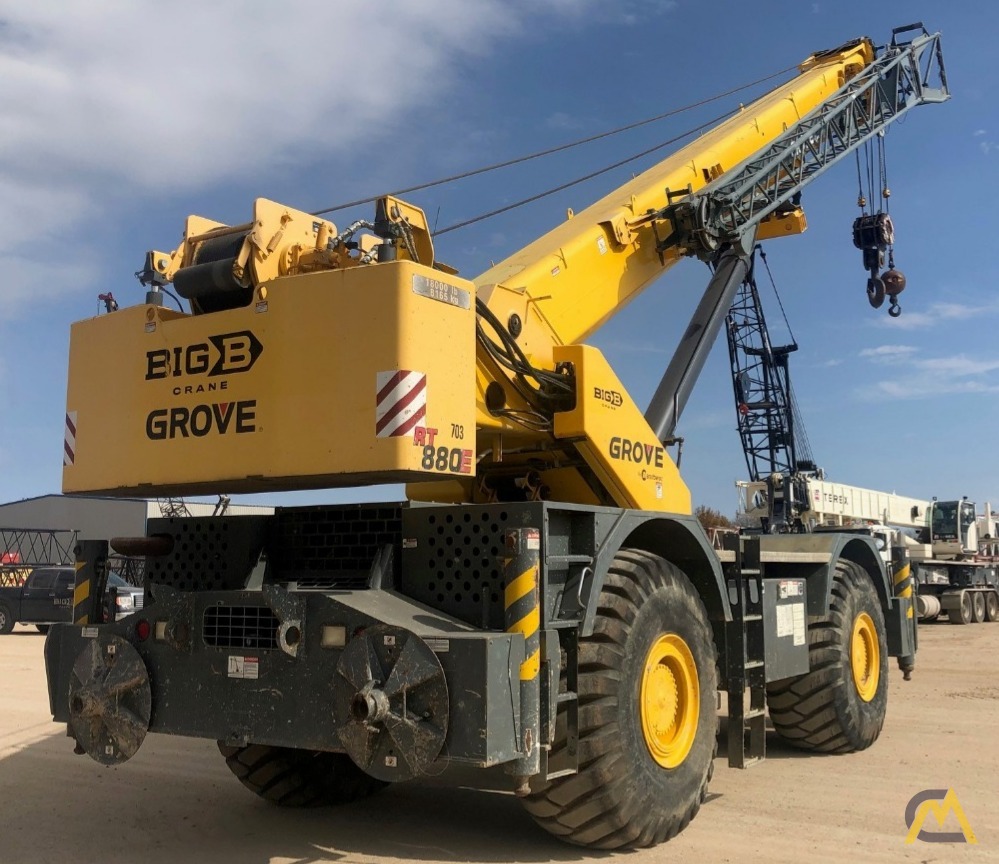 Grove RT880E 80-Ton Rough Terrain Crane For Sale or Rent Hoists ...