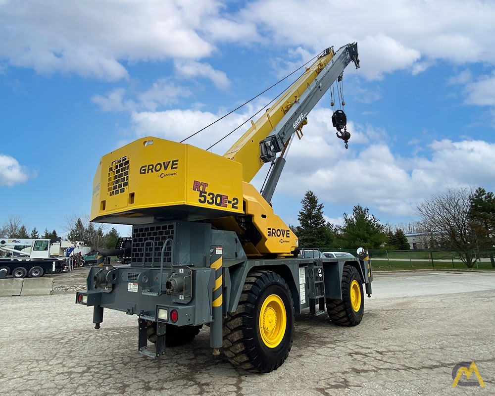 2012 Grove RT530E-2 30-Ton Rough Terrain Crane For Sale Hoists ...