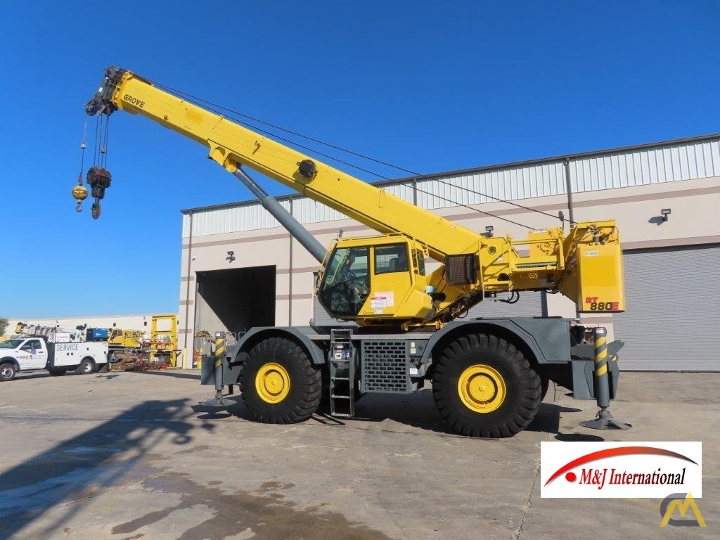 2013 Grove RT880E 80-Ton Rough Terrain Crane For Sale Hoists & Material ...