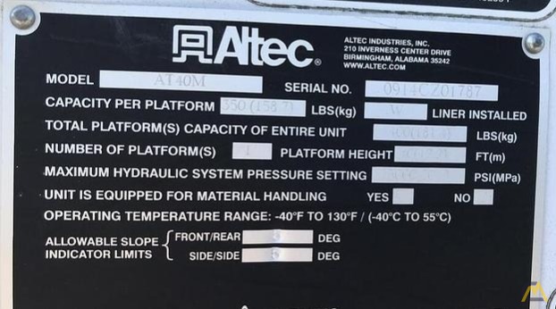 Altec AT40M 45' Telescopic Boom Bucket Truck on Ford F550 For Sale ...