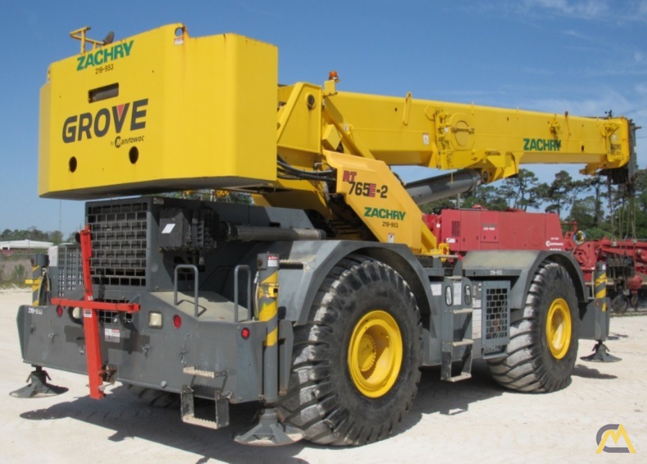 2015 Grove RT765E-2 65-Ton Rough Terrain Crane For Sale Hoists ...
