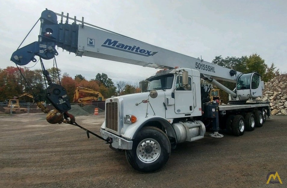2015 Manitex 50155SHL 50-Ton Boom Truck Crane For Sale Trucks Hoists ...