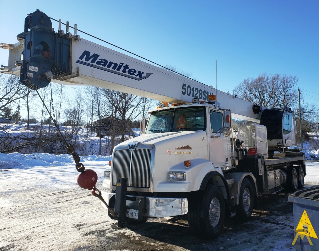 2015 Manitex Model 50128SHL 50-Ton Boom Truck Crane For Sale Trucks ...