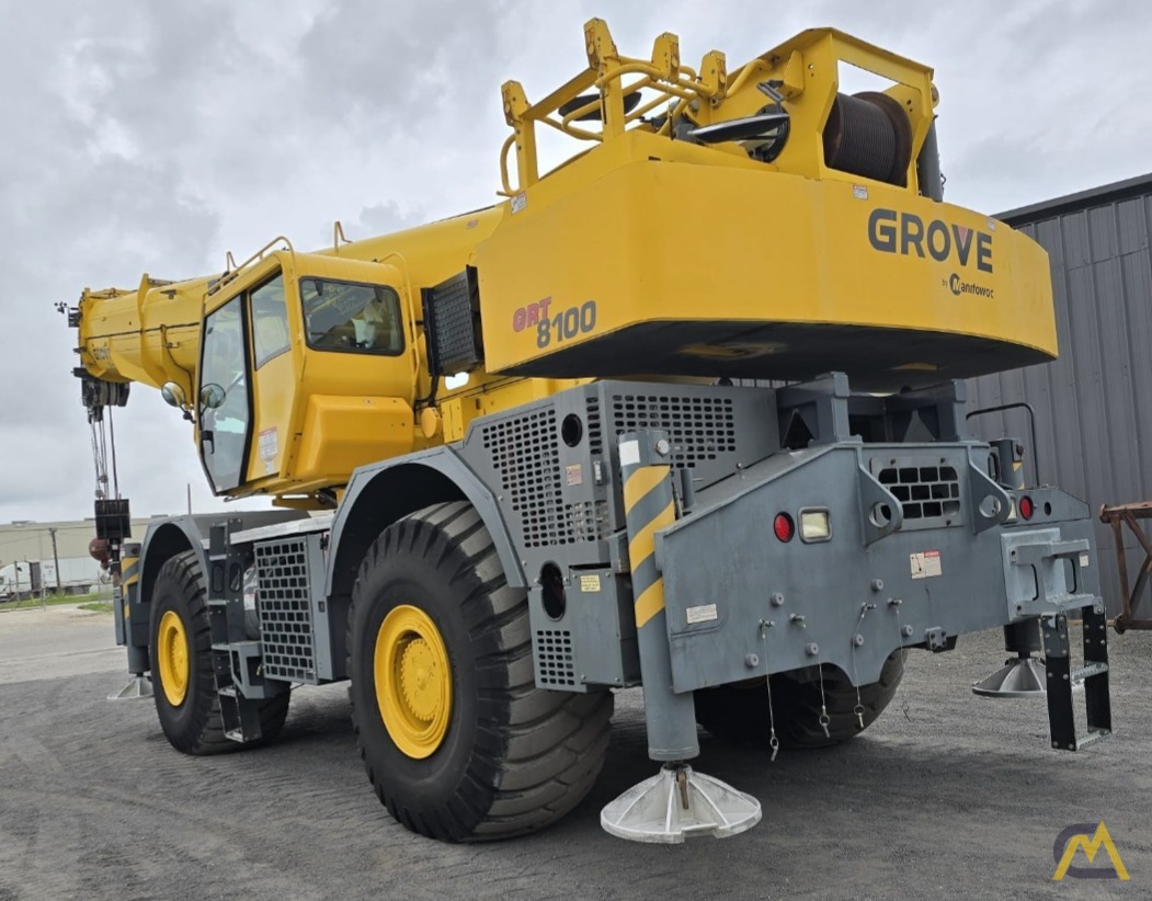2016 Grove GRT8100 Rough Terrain Crane For Sale or Rent Hoists ...