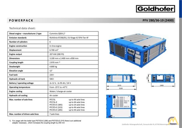 2018 Goldhofer THP/SL Trailers For Sale Self-Propelled Module ...