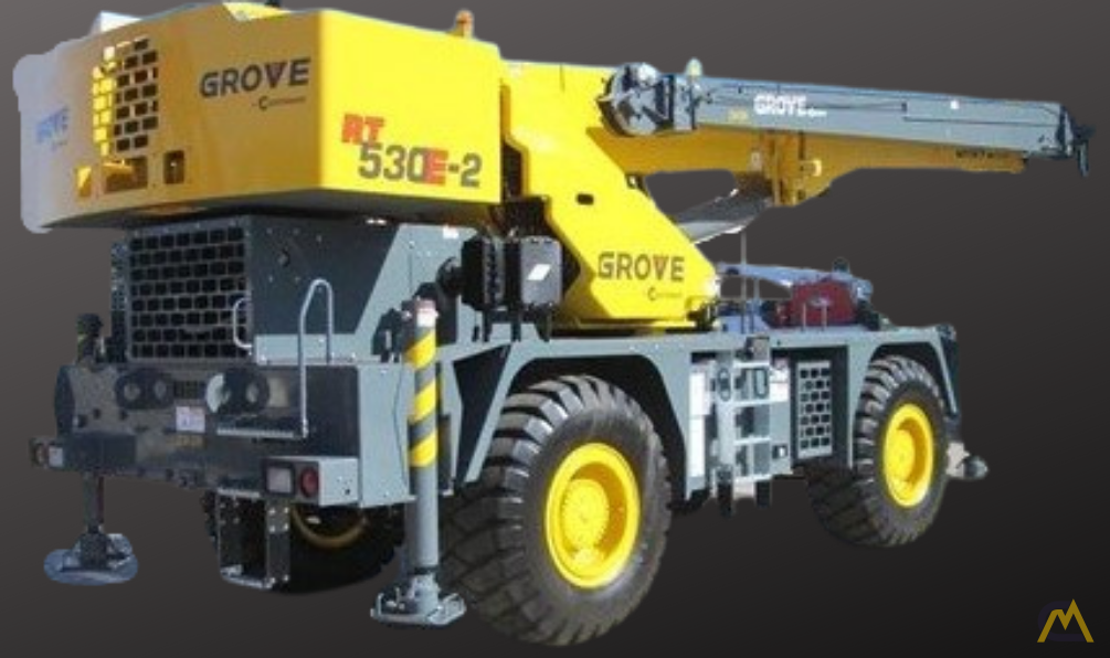 2018 Grove RT530E-2 30-Ton Rough Terrain Crane For Sale or Rent Hoists ...