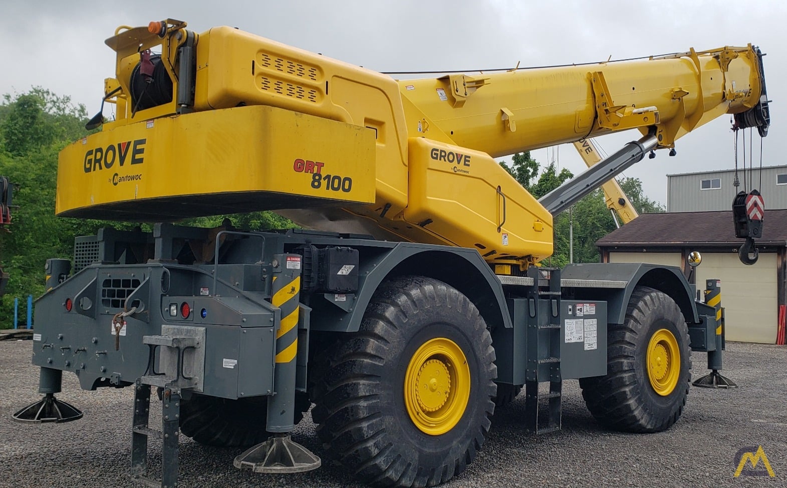 2019 Grove GRT8100 100-Ton Rough Terrain Crane For Sale or Rent Hoists ...