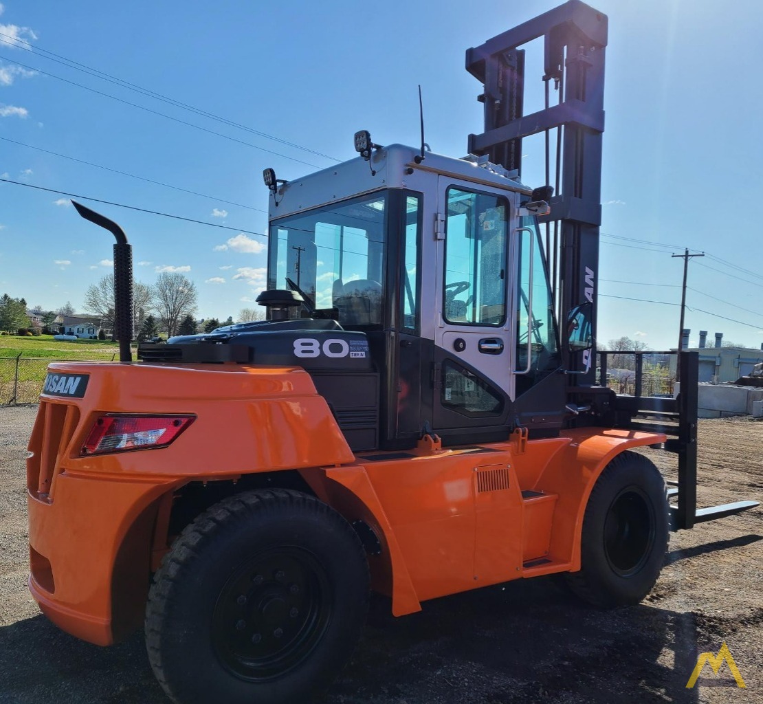2021 Doosan D80S-7 Pneumatic Tire Forklift For Sale or Rent Lift Truck ...