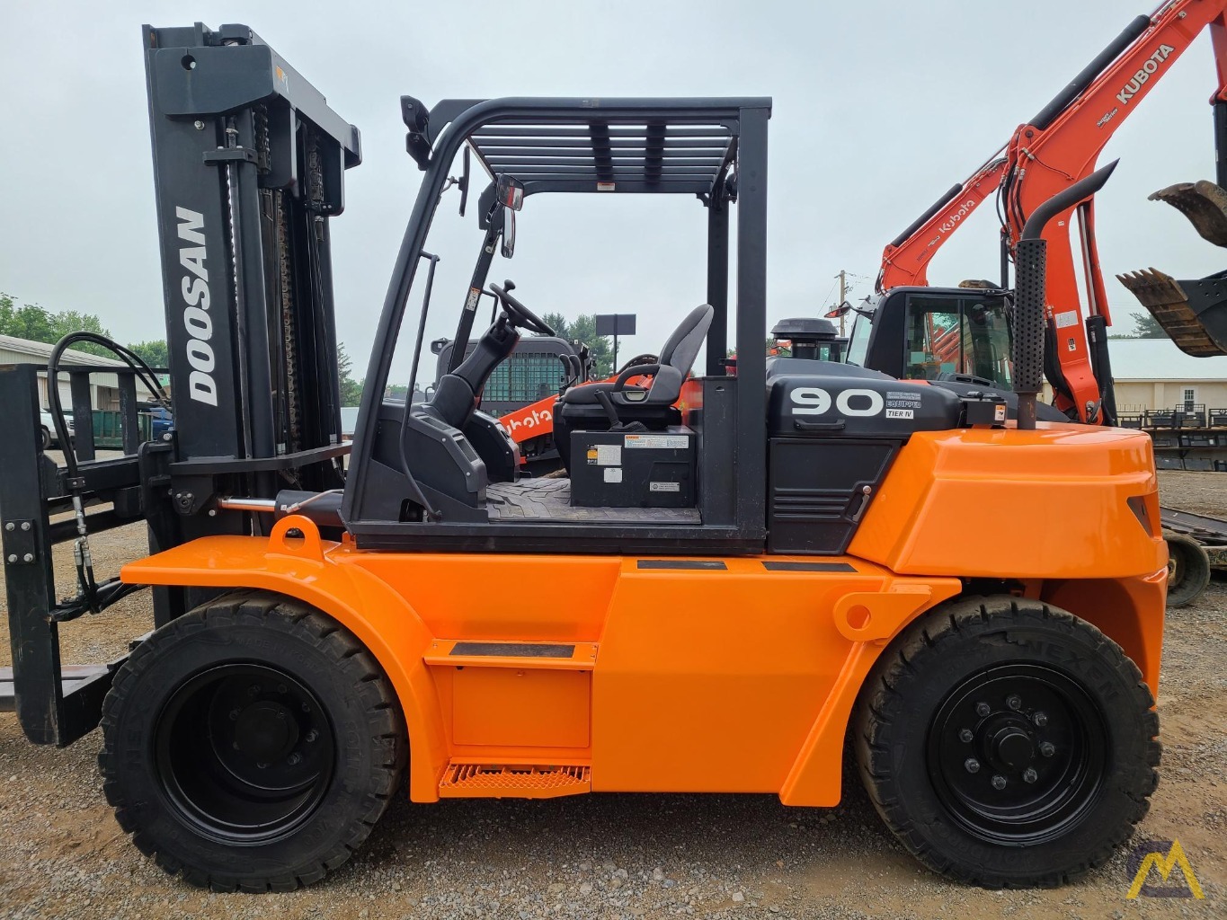 2021 Doosan D90S-7 Pneumatic Tire Forklift For Sale or Rent Lift Truck ...