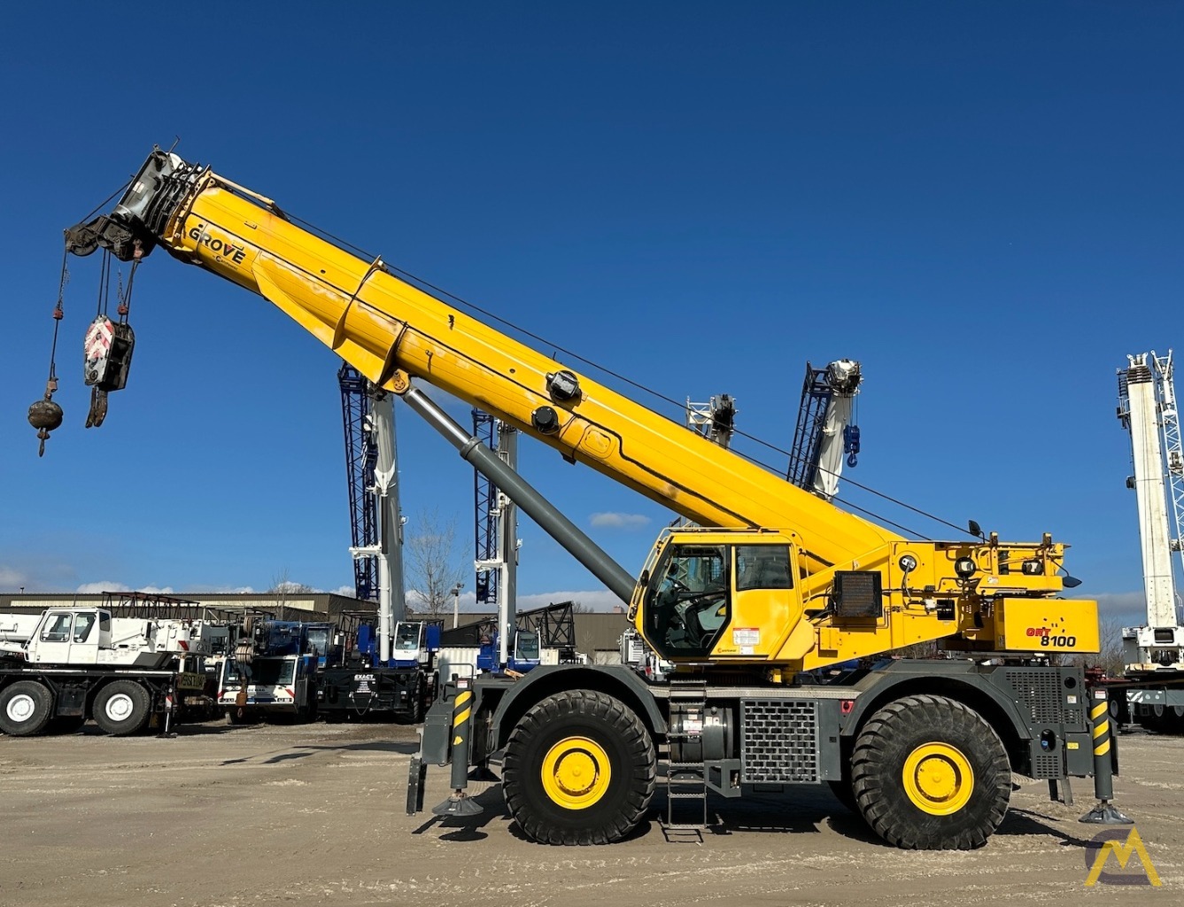 Grove GRT8100 Rough Terrain Crane For Sale Hoists & Material Handlers 34907 CraneMarket