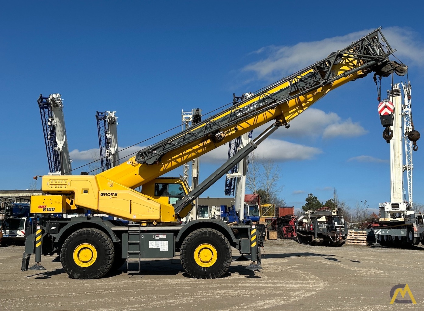 Grove GRT8100 Rough Terrain Crane For Sale Hoists & Material Handlers 34907 CraneMarket