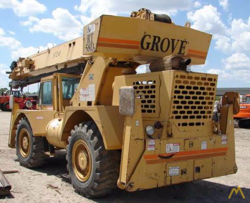 Grove RT58D 20-ton Down Cab Rough Terrain Crane For Sale Hoists ...