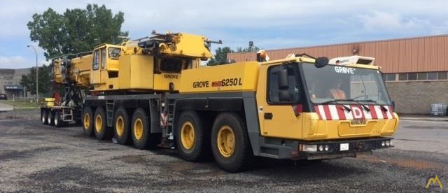 250-ton Grove GMK6250-L All Terrain Crane For Sale Hoists & Material ...
