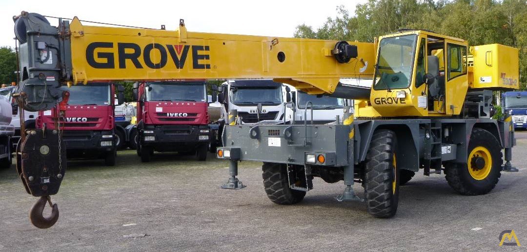 30-ton Grove RT530E-2 Rough Terrain Crane For Sale Hoists & Material ...