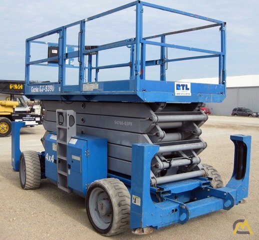 53' Genie GS-5390 RT Scissor Lift For Sale Lifts Platform Aerial Bucket ...