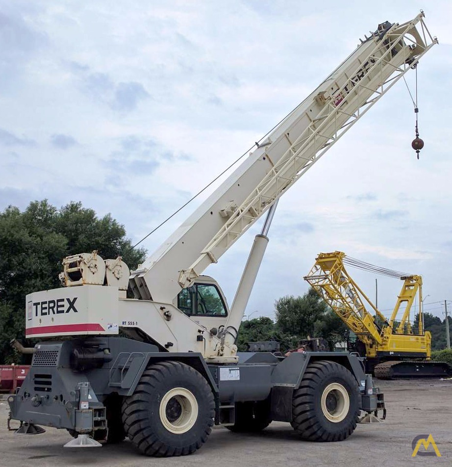 Terex RT555-1 55-Ton Rough Terrain Crane For Sale Hoists & Material ...