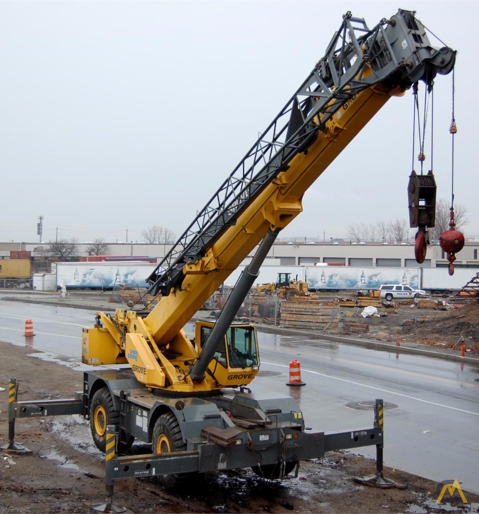 Grove RT875E 75-ton Rough Terrain Crane For Sale Hoists & Material ...