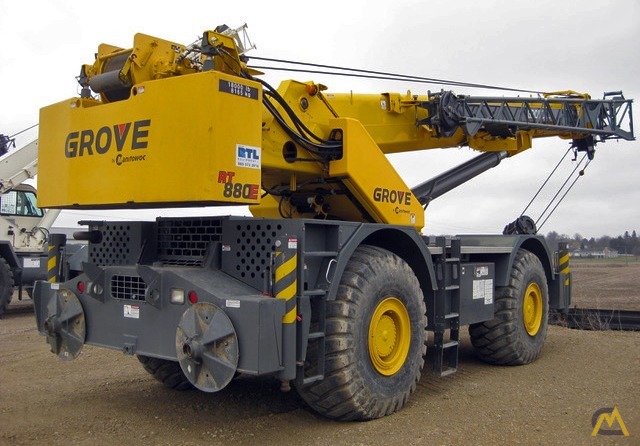 80t Grove RT880E Rough Terrain Crane For Sale Hoists & Material ...