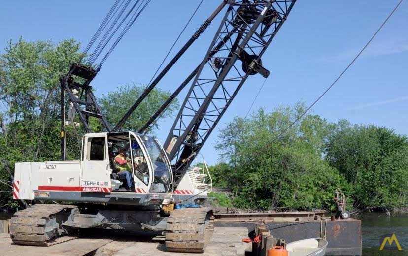 Terex American HC 80 80-ton Lattice Boom Crawler Crane For Sale Hoists ...