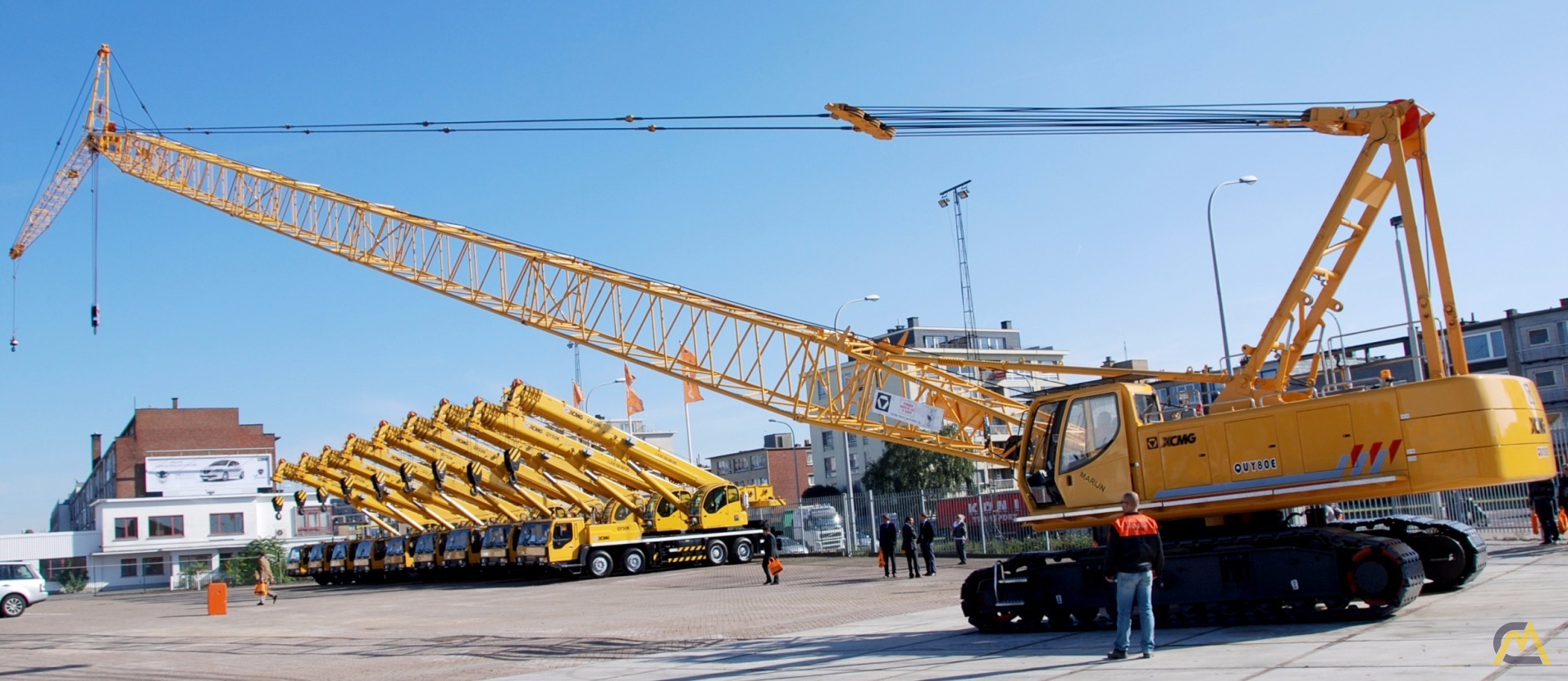 80t XCMG QUY80E Lattice Boom Crawler Crane For Sale Hoists & Material ...