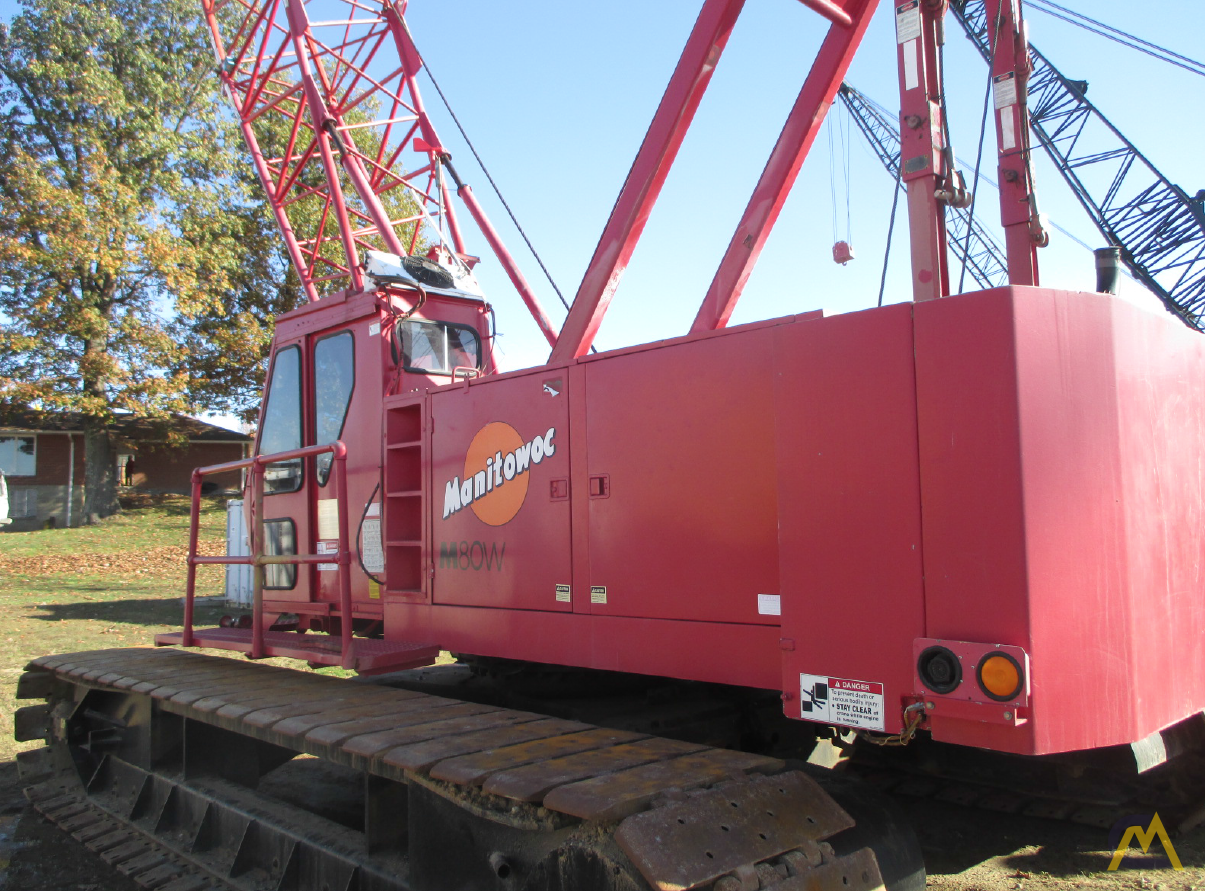 Manitowoc M-80W 88-Ton Lattice Boom Crawler Crane For Sale Hoists ...